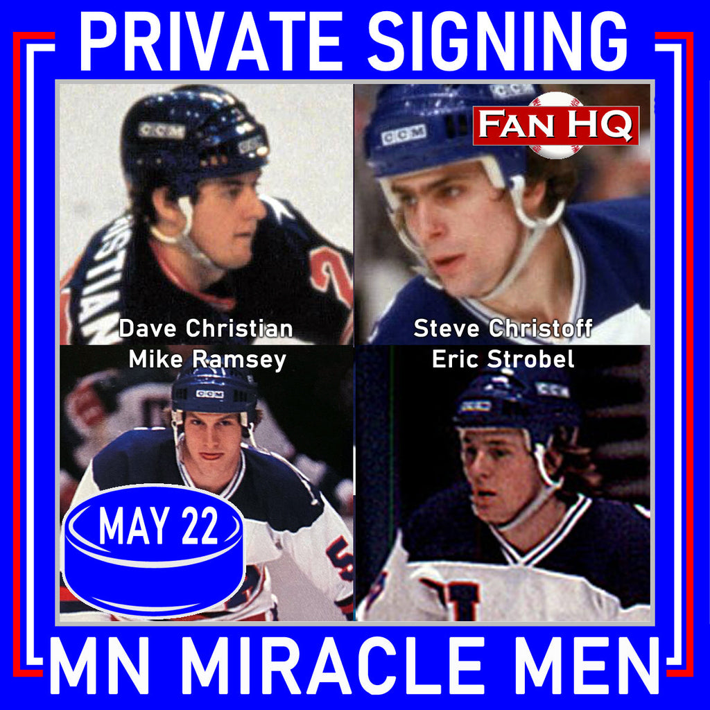 Minnesota Miracle Men Private Signing - Dave Christian, Steve Christof ...