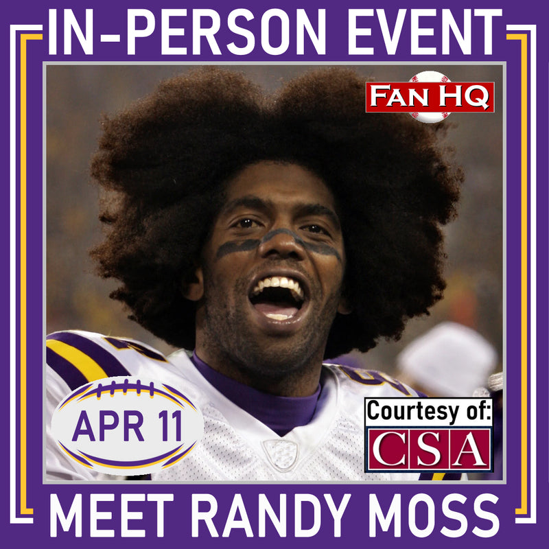 Randy Moss Posed Photo Ticket – Fan HQ